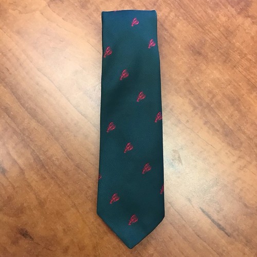 Vintage LL Bean Forest Green Red Lobster Tie | eBay
