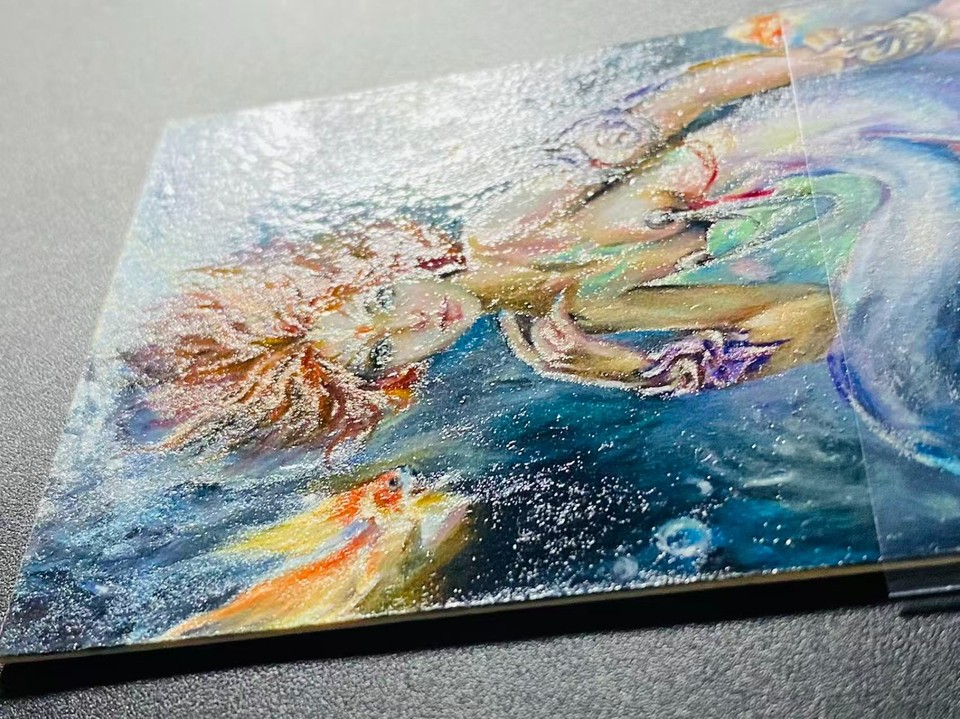 Black Mamba Studio Beautiful & Sexy Mermaid 1/1 Acrylic Sketch Card by ...