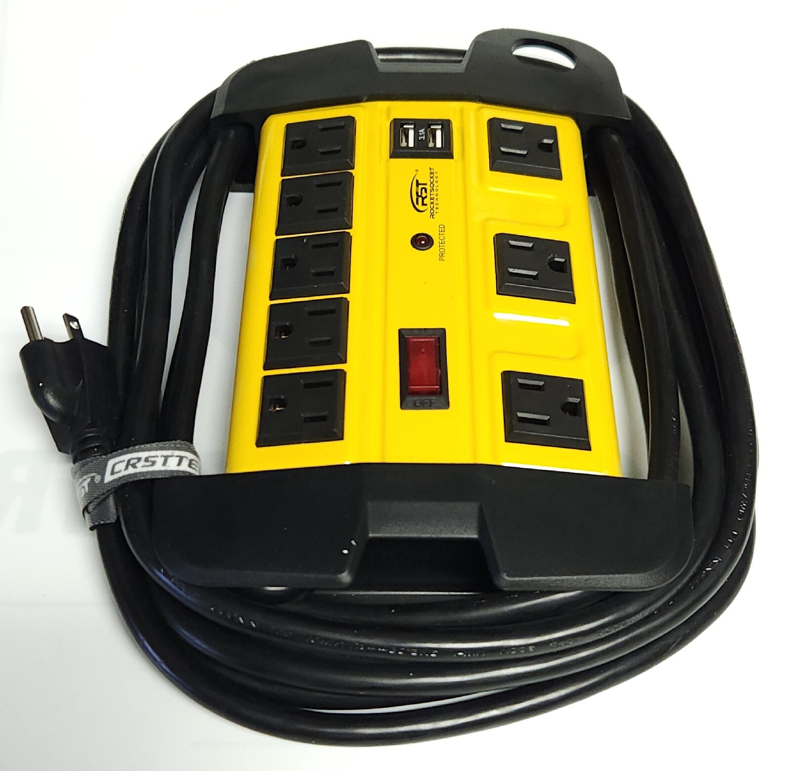 RST LTS 8TS 2U Rocket Socket Technology 8 AC Outlets 2 USB Outlets 3.1 ...