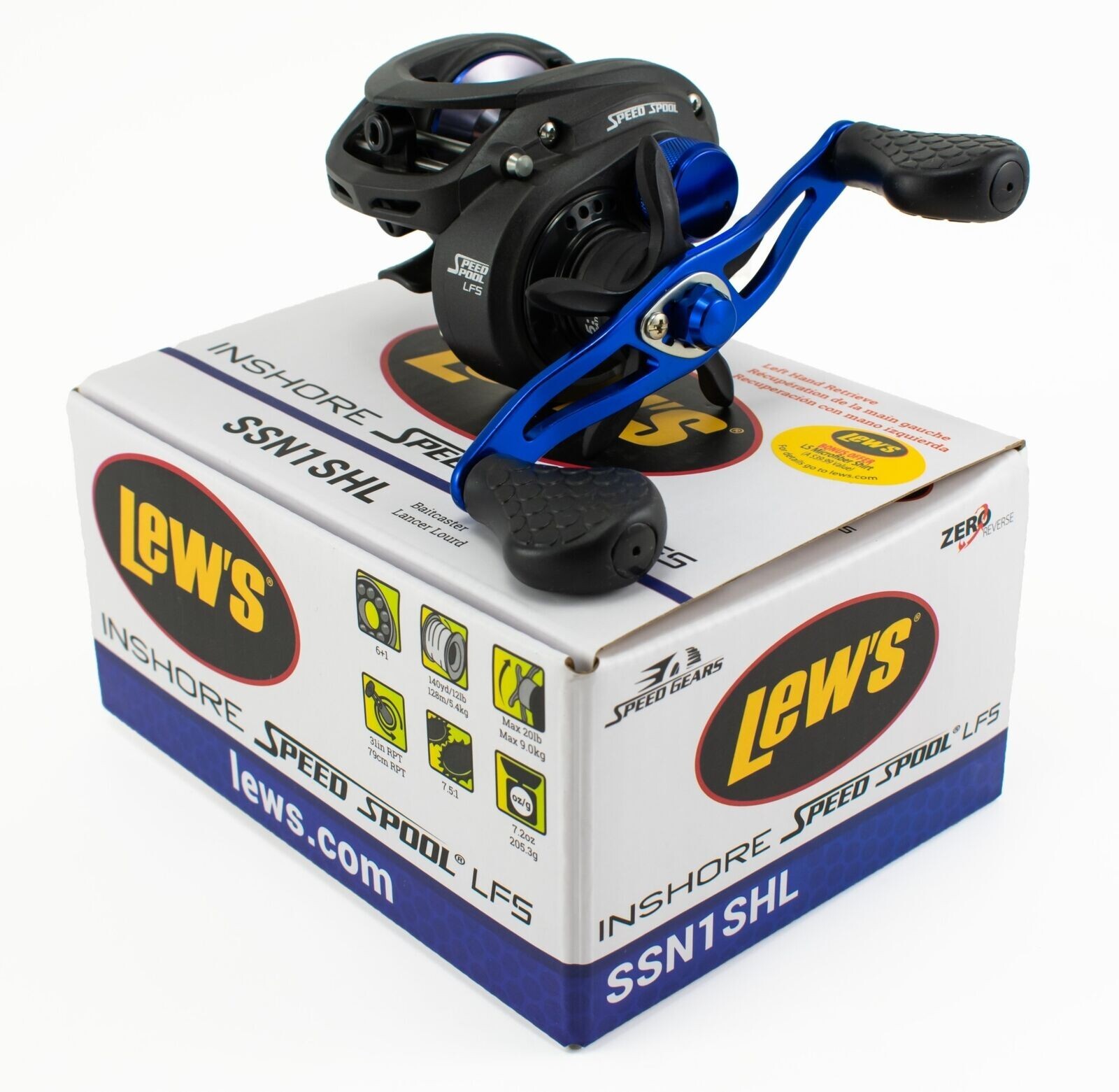 Lew’s Speed Spool Inshore LFS 7.5:1 Reel - Black for sale online | eBay