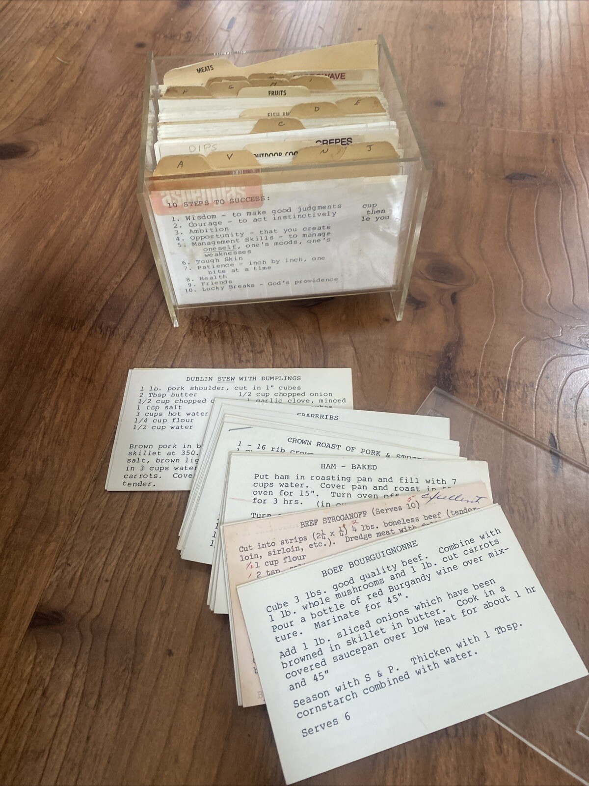 Vintage Recipe Card Box w Lots of Recipes Retro Kitchen Typewriter | eBay