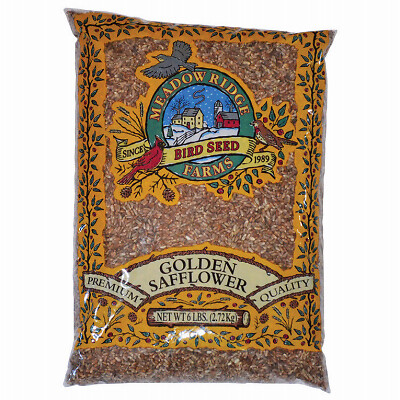 Meadow Ridge Farms B200806 Wild Bird Food, Golden Safflower, 6-Lbs ...