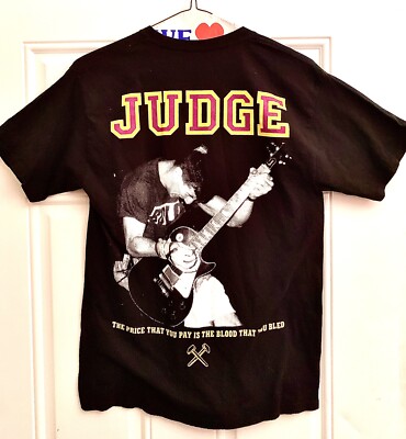 Judge New York Crew 2 sided shirt Sz MED NYC Hardcore Punk Hanes SXE | eBay