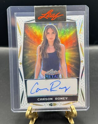 2024 Leaf Metal Carson Roney Auto Autograph Signed Signature SP 45/106 ...