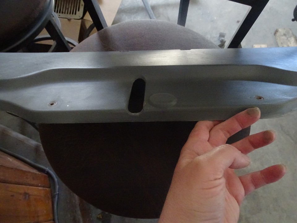 85-92 Camaro Firebird rear hatch plastic trim gray w. privacy cover ...