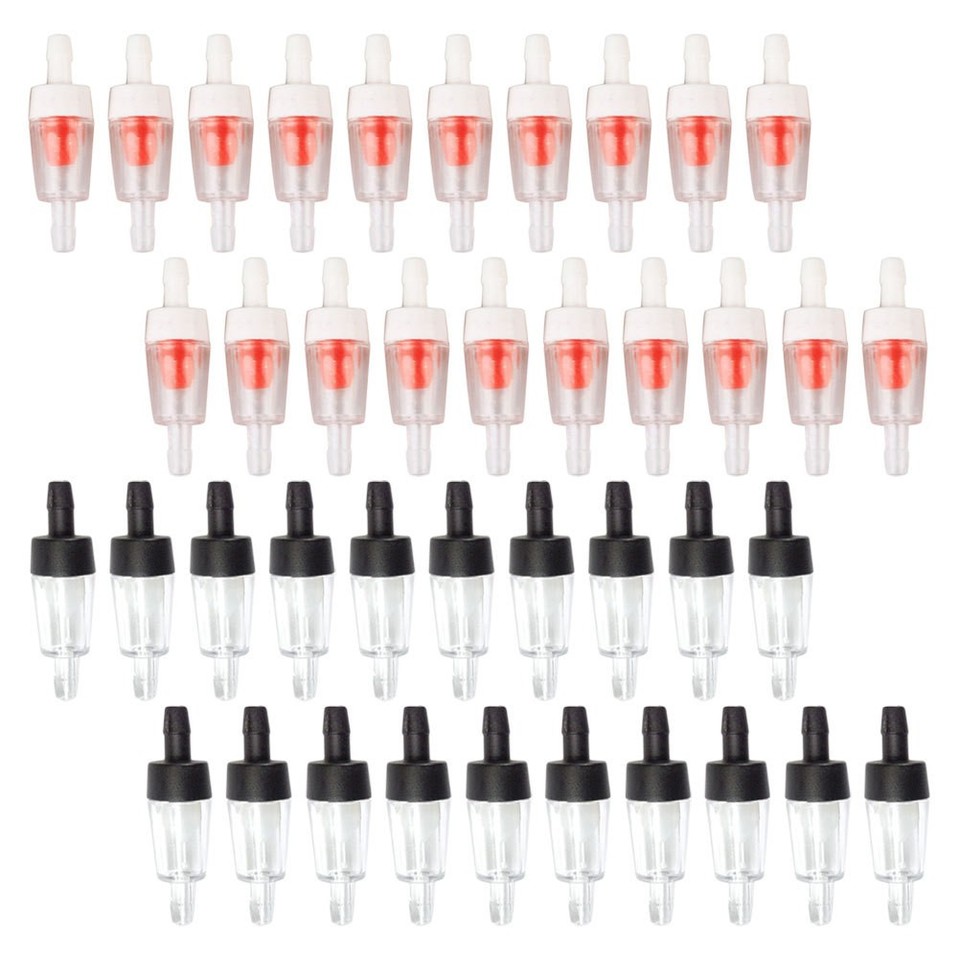 40 Pcs One Way Check Valves Non Return Valve for Fish Aquarium Air Pump ...