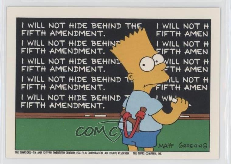 1990 Topps The Simpsons Stickers Lisa Simpson Queen of the Blues #19 ...