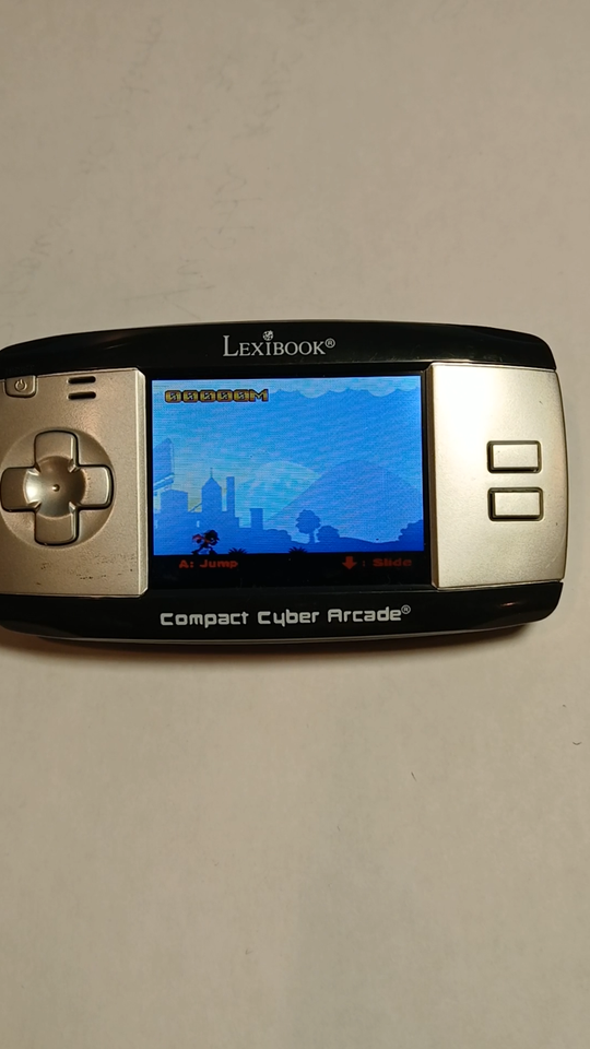 Lexibook compact cyber Arcade Portable Gaming Console.LCD Black-silver ...