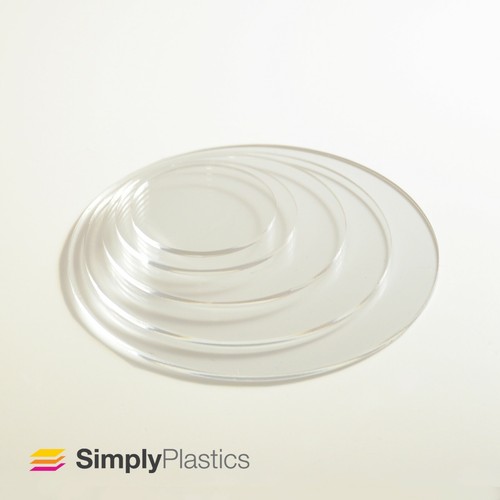 Perspex® Premium Clear Cast Laser Cut Acrylic Plastic Discs Circles ...