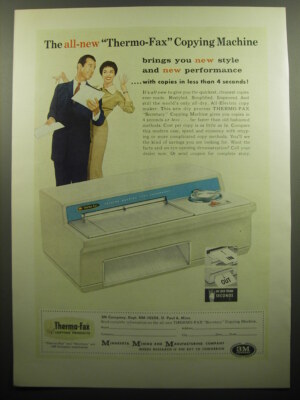 1958 3M Thermo-Fax Copying Machine Ad | eBay
