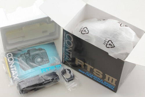 ⏯ Rare [ Unused Box ] Contax RTS III 35mm SLR Film Camera Black Body ...