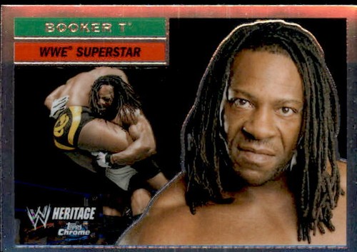 Booker T 2006 Topps Heritage Chrome WWE Card #33 | eBay