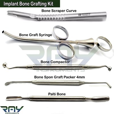 Dental Bone Grafting Scraper Harvester Bone Graft Syringe Scoop Packer ...