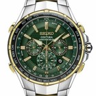 Seiko Men's Coutura Radio Sync Solar Chronograph Two-Tone Watch SSG022 ...