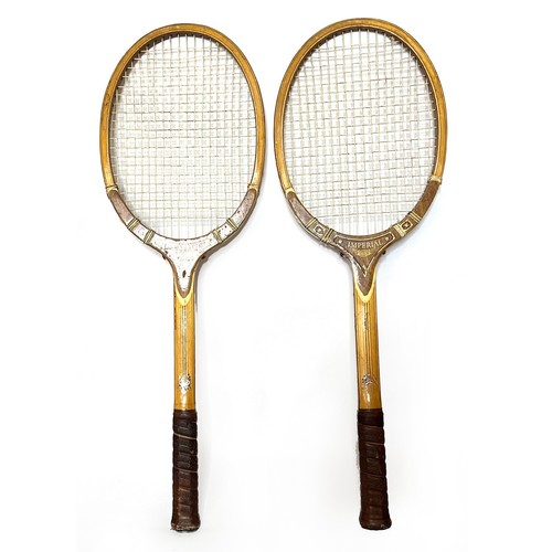 Pair Vintage Davis Cup Imperial Wood Tennis Rackets with Strings | eBay