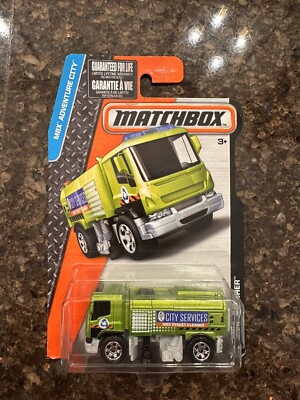 MATCHBOX MBX SWISHER STREET SWEEPING TRUCK MBX ADVENTURE CITY GREEN ...