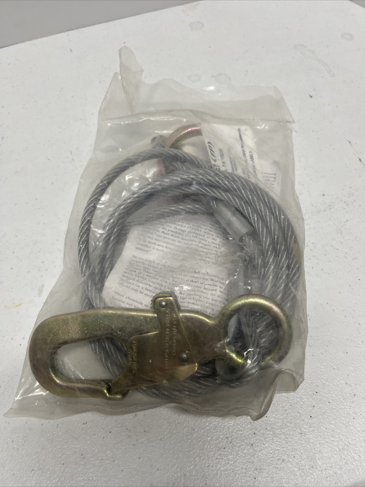 MSA Anchorage Connector Extension 8' Cable 10008492 for sale online | eBay