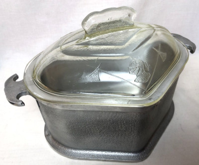 Guardian Service Cookware Heart Triangle Casserole Pot Glass Lid VTG ...
