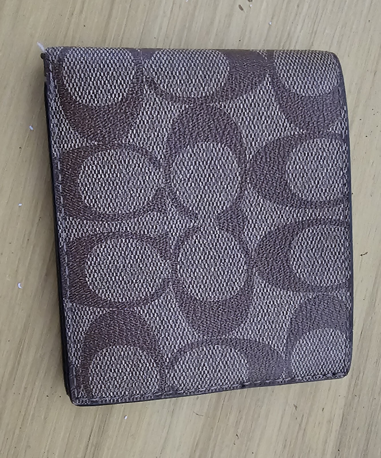 Coach Signature Bifold Wallet Brown - Gem