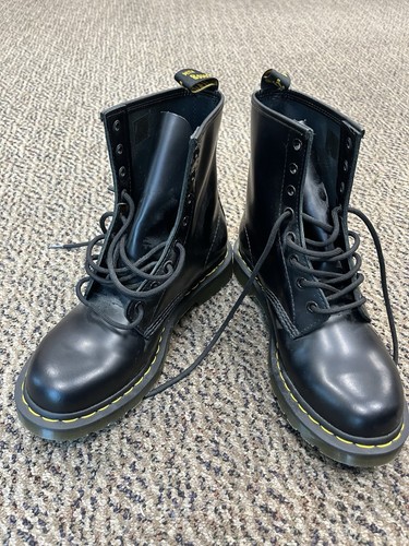 Dr. Martens 1460 Pascal Women’s Size 9 Soft Black Leather Combat Boots ...