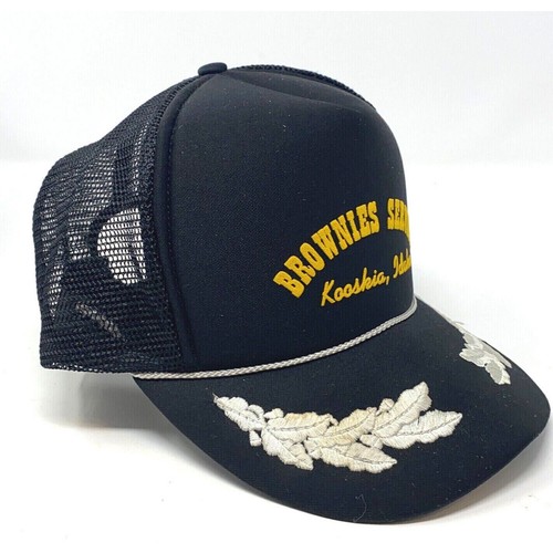 VTG Snapback Trucker Hat Scrambled Egg Braided Rope Brownies Service ...