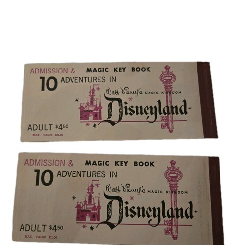 2 Disneyland MKC Adult Ticket Book +10 Adventure Tickets | eBay