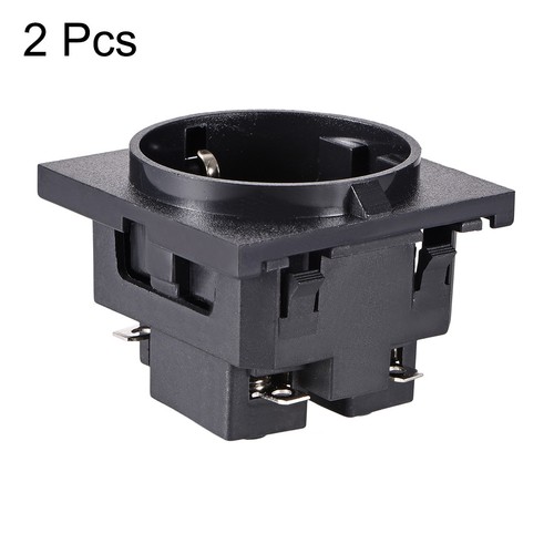 Panel Mount Outlet Adapter 250V AC 16A 3 Pins Power Socket Right Angle ...