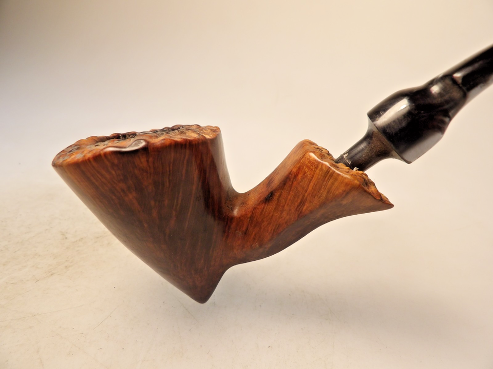 Ben Wade Deluxe Handmade in Denmark Freehand Straight Ring Grain Briar ...