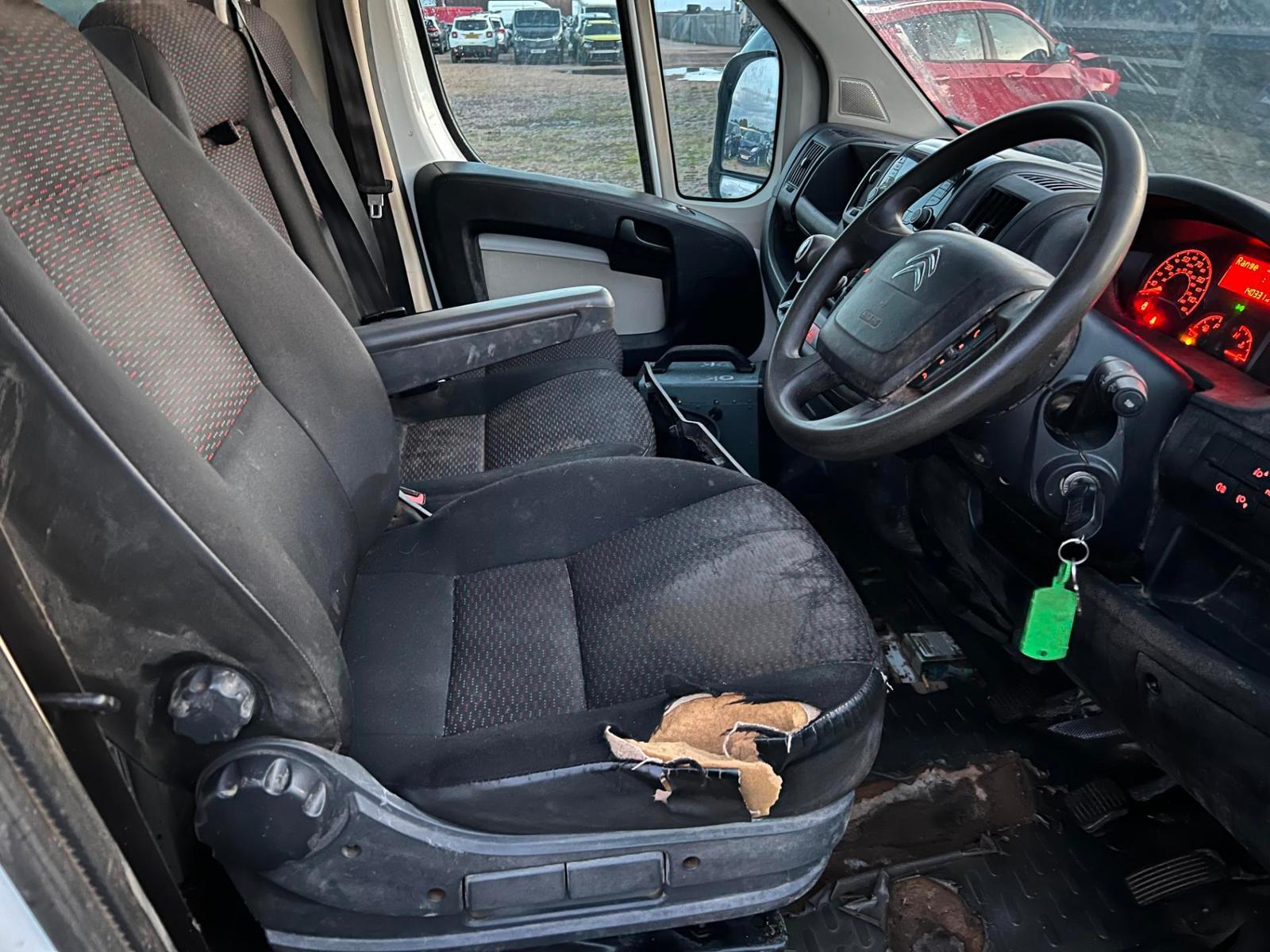 2015 CITROEN RELAY CHASSIS CAB WHITE SALVAGE DAMAGED REPAIR CAT S ...