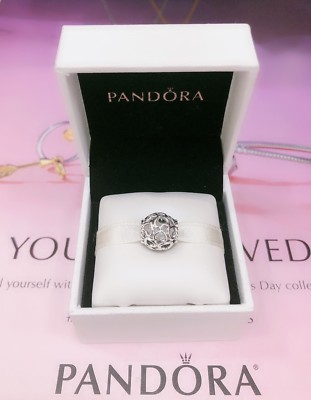 NEW Authentic PANDORA 925 Valentine's Day Open Your Heart Charm Pendant ...