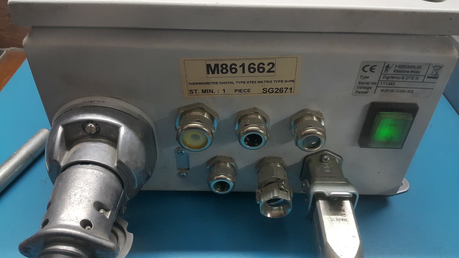 Heraeus Electro-Nite Digitemp-E DTE II Temperature Controller Display ...