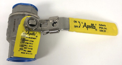 Apollo 1” Ball Valve Full Port Threaded End Latch-Loc Handle Fire Safe ...