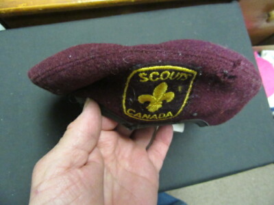 Scouts Canada Boy Scout Maroon Beret Size medium fx #1 | eBay
