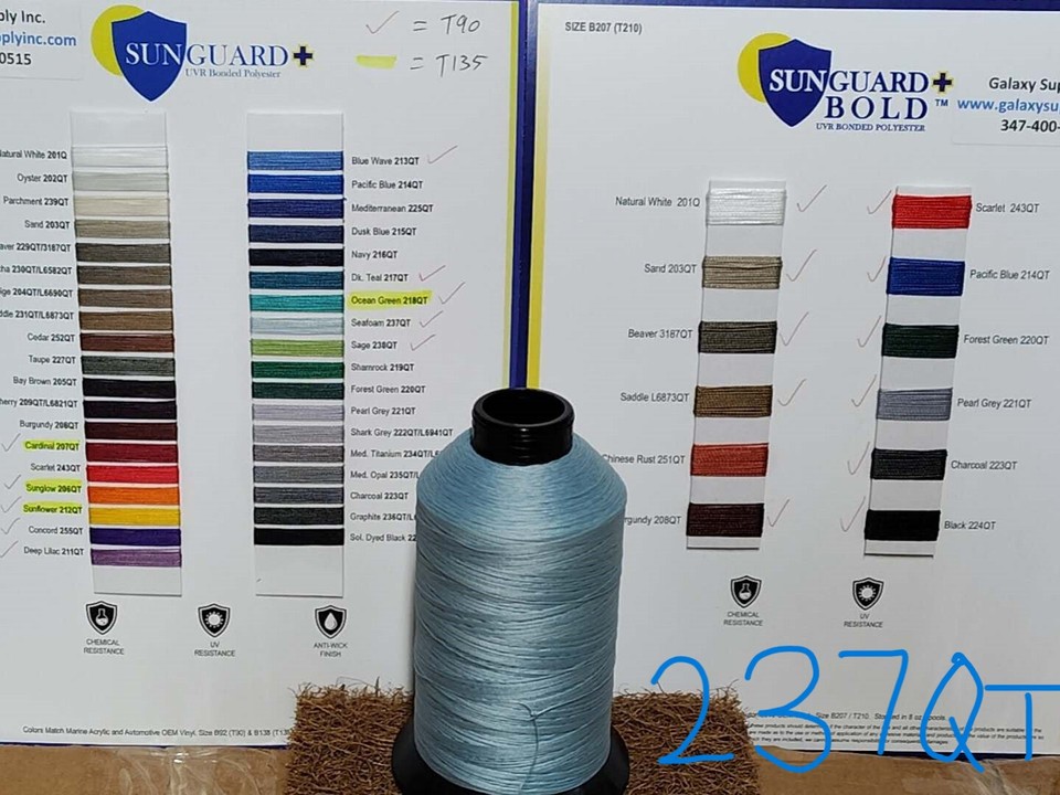 Sunguard, Tex 90 Outdoor Threads, Chemical & UV Resistance, 8 oz. Spool | eBay