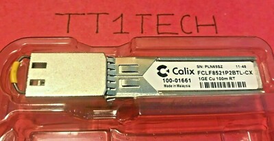 Calix 100-01661 1GE over RJ45 SFP-T copper 1GE CU 100m 100pcs instock ...