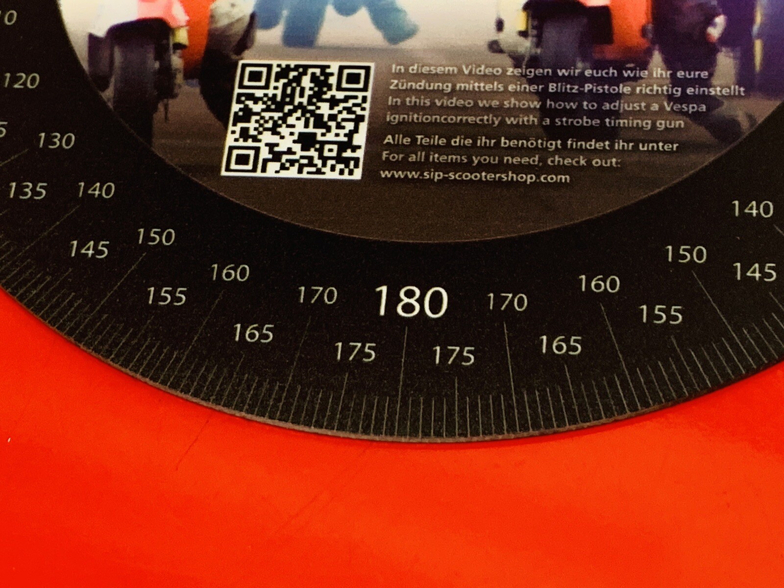 VESPA 2 STROKE IGNITION TIMING DISC FOR IGNITION ADJUSTMENT FOR TUNED ...