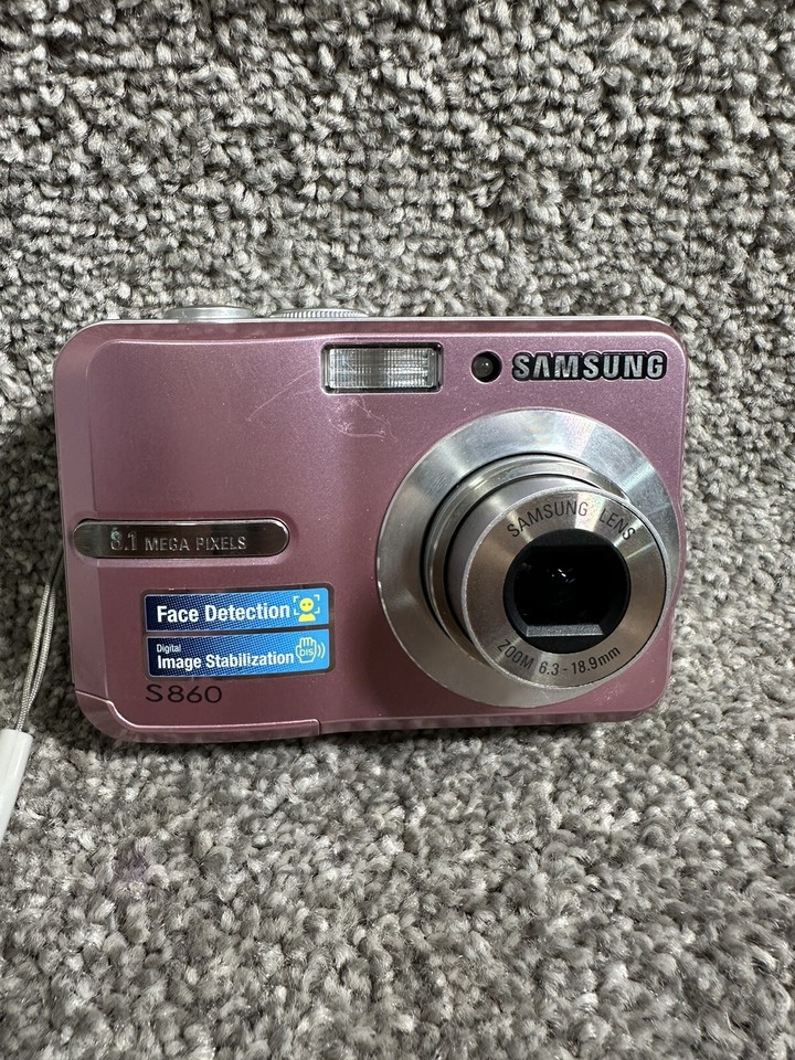 Samsung S860 8.1MP Point & Shoot Pink Digital Camera - Read | eBay