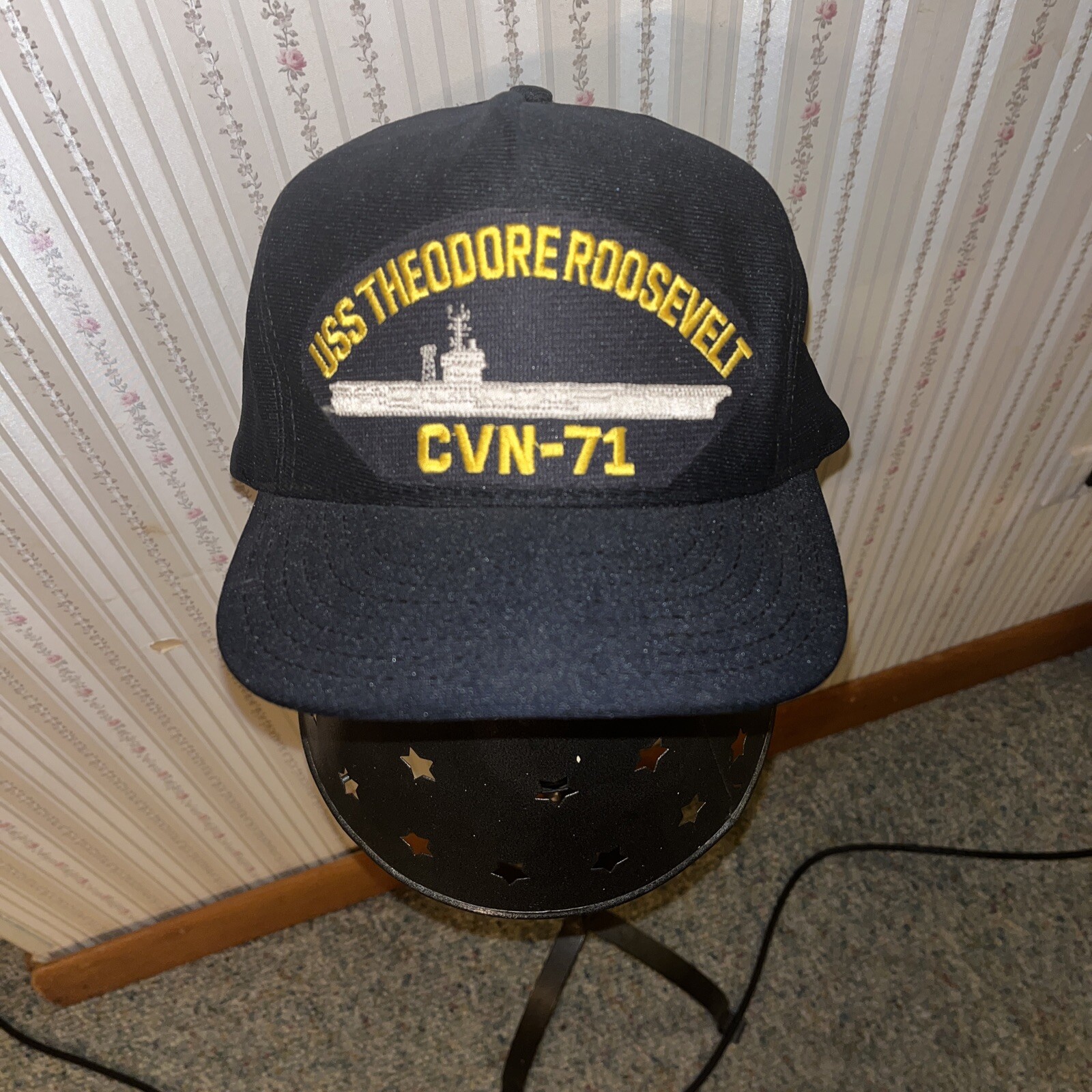 USS Theodore Roosevelt CVN 71 Navy Ship Hat U.S. Military Official Ball ...