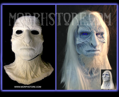 Halloween/Foam latex/White Walker/Face/Brows/Mask/lot. | eBay
