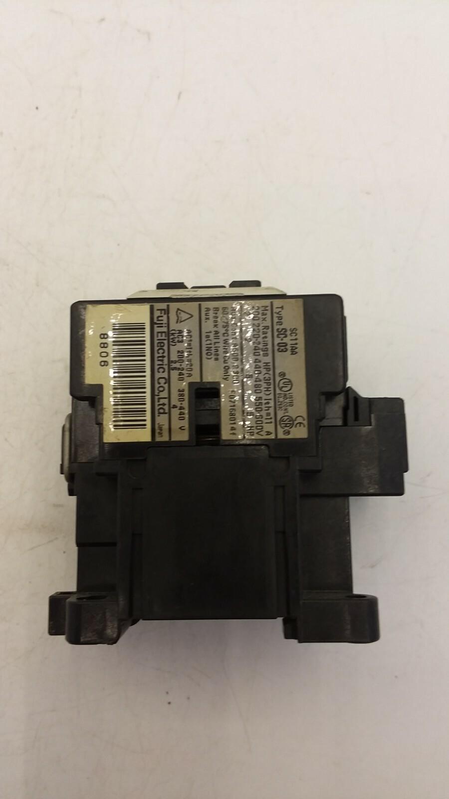 FUJI SC11AA-101 MAGNETIC CONTACTOR NON-REVERSING-OPEN STANDARD 1NC AUX ...