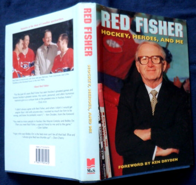 Red Fisher Hockey, Heroes & Me book 1998, Beliveau, Cournoyer, Tremblay ...