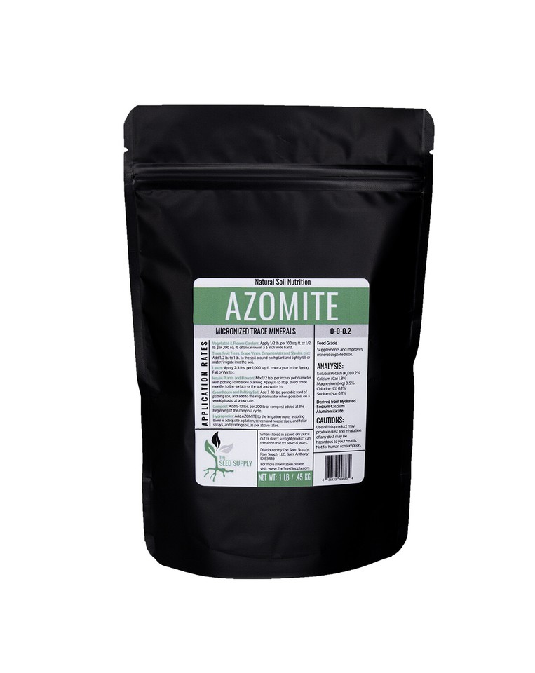 Micronized AZOMITE Powder - All Natural Trace Minerals - Soil Amendment ...