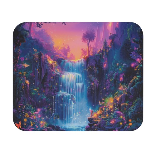 Enchanting Waterfall Mouse Pad, Colorful Desk Decor, Nature Lover Gift ...