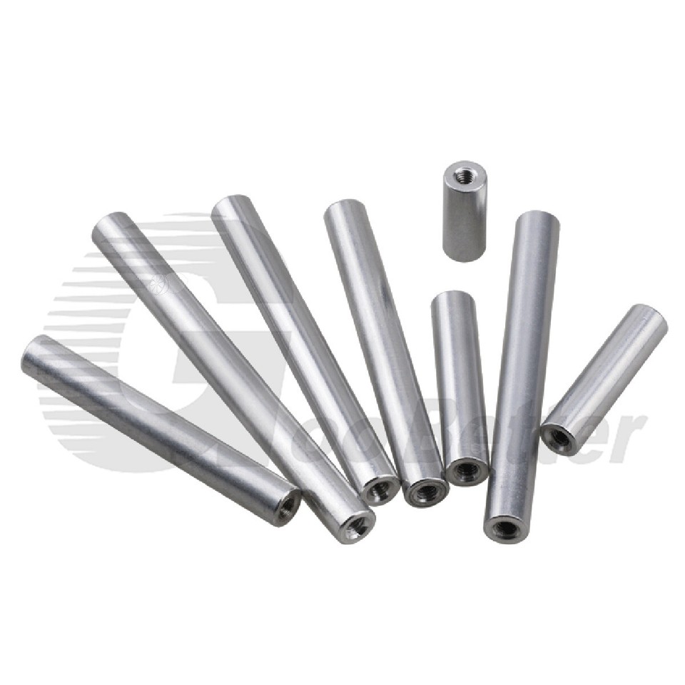 M6 M8 M10 Aluminum Standoff Spacers Round Threaded Connector Sleeve ...