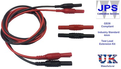 Multimeter Test Lead Extension Kit 4mm Coupler Fluke Megger Kewtech ...
