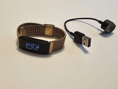 Fitbit Inspire HR Activity Tracker w/ Heart Rate Monitor FB413 Metal ...