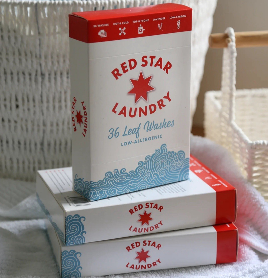 Red Star Cleaner Laundry Sheets Bamboo 36 in box (72 washes) low ...