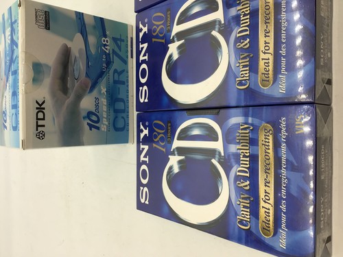 Sony 180 VHS 3 Hours Clarity Durability Re-recording TDK CD-R Discs | eBay