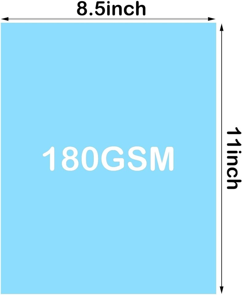 40 Sheets Colored Cardstock 8.5