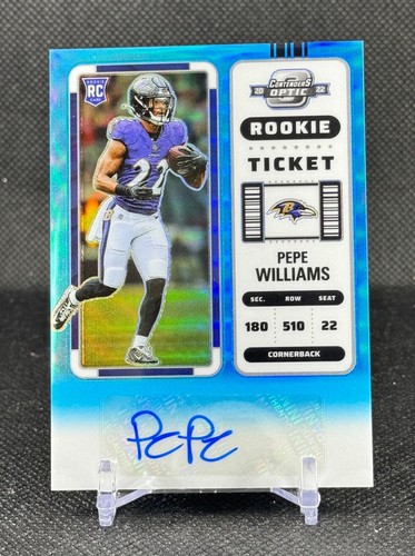 2022 Panini Contenders Optic Teal #157 Pepe Williams Autograph 15/99 | eBay